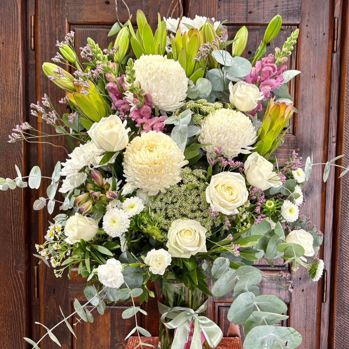 Flowers for Jane | Send your sympathy today Vase of Bereavement Blooms ...